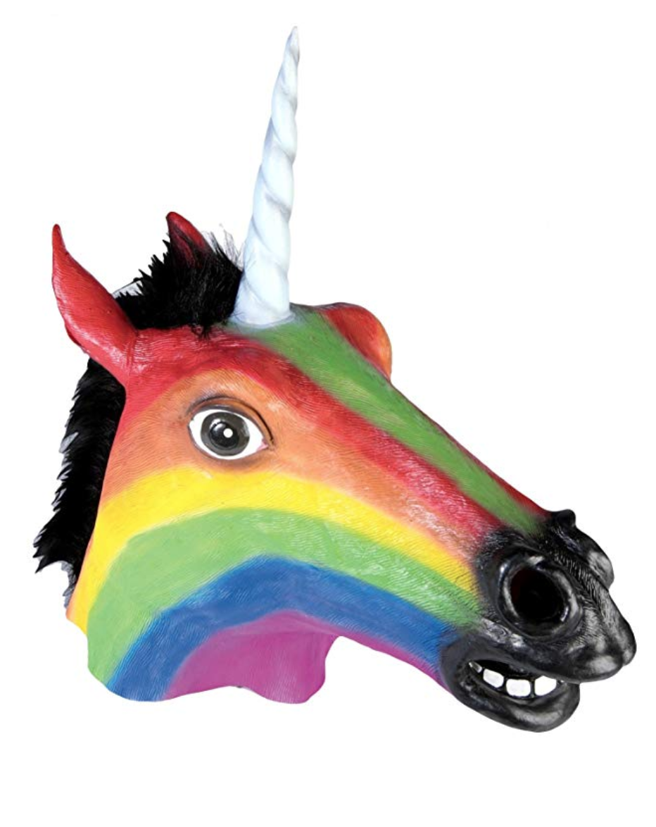 Rainbow Unicorn Head- The Costume that Transforms You | Define Awesome