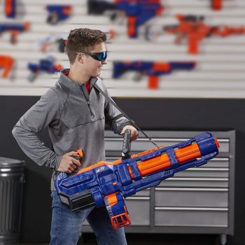 The Nerf Minigun With 50 Round Drum - NERF ELITE TITAN CS50