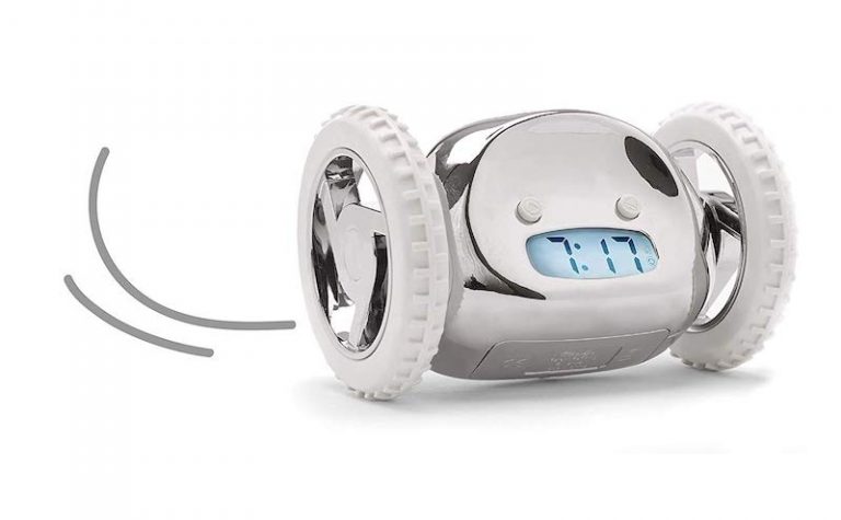 The Best Runaway Alarm Clock on Wheels (in 7 Color Options)